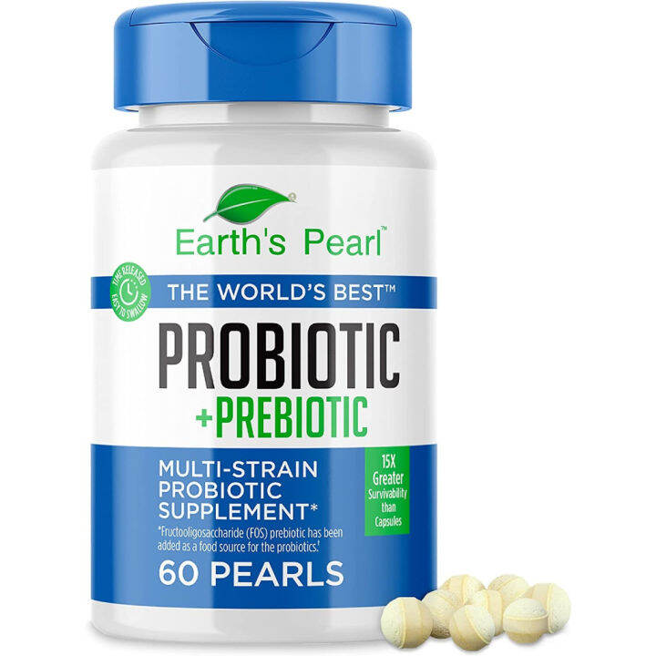 Earth's Pearl Prebiotics and Probiotics, Gut Health Probiotic and ...