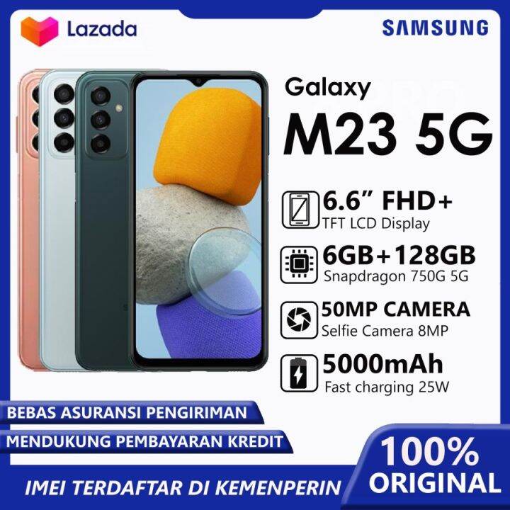 Samsung Galaxy M23 5G 6/128GB - Snapdragon 750G 5G - Garansi resmi | Lazada Indonesia