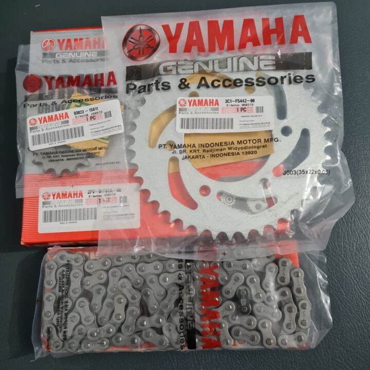 Gear Set Gir Paket Rantai Roda Kit Yamaha Jupiter MX King MX 150 2PV ...