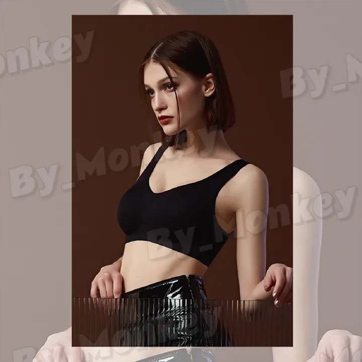 By_Monkeyshop สปอร์ตบรา บรามีฟองน้ำ งานสวยเนี๊ยบ บราไร้โครง เสื้อในไร้โครงสวมใส่สบาย บรา ...