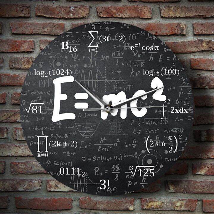 Theory of Relativity Math Formula Wall Clock Scientist Physics Teacher ...