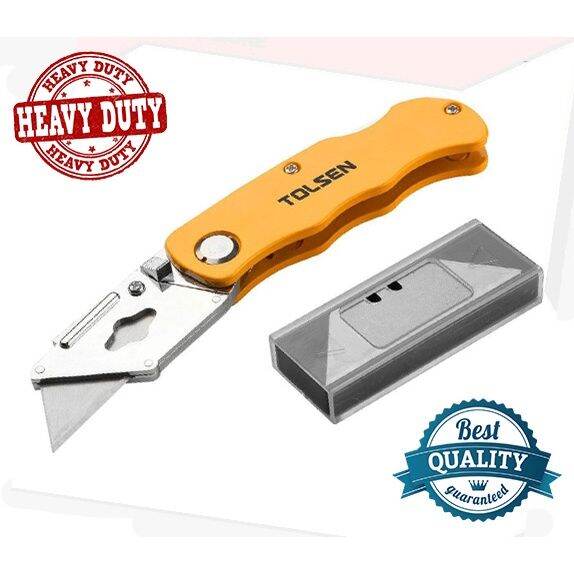 Heavy Duty Folding Utility Knife (61x19mm) Box Cutter with Blade ...
