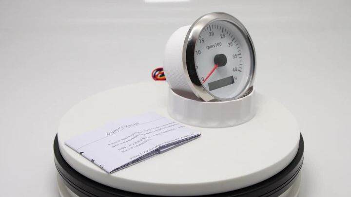 HD 4K Tachometer Outboard Motor Marine Tacho Gauge LCD Hour Meter ...