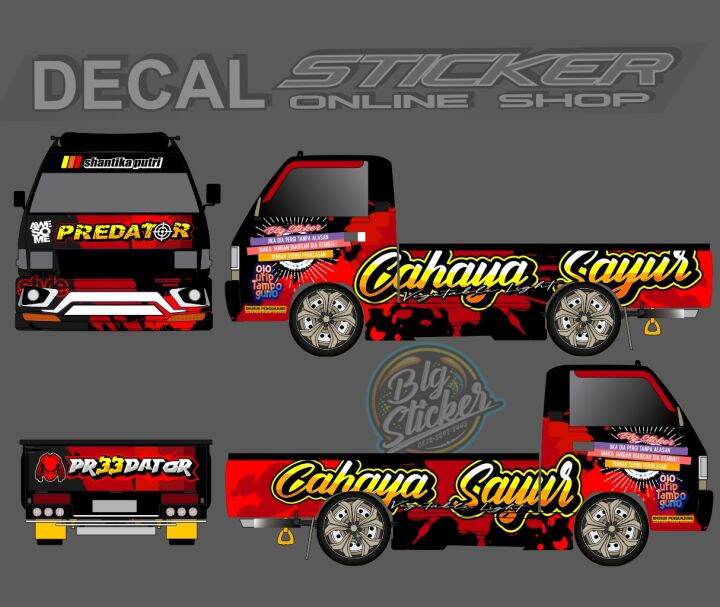 STIKER FULL BODY L300 PICKUP DECAL PRINT CUSTOM | Lazada Indonesia