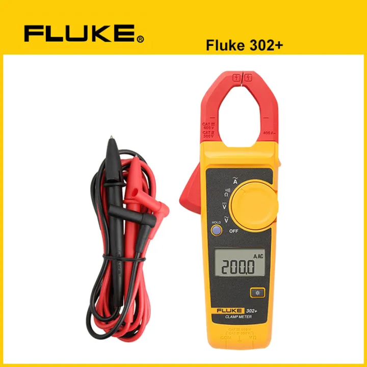 FLUKE 302+ Handheld Digital Clamp Multimeter Meter Tester DMM AC/DC ...