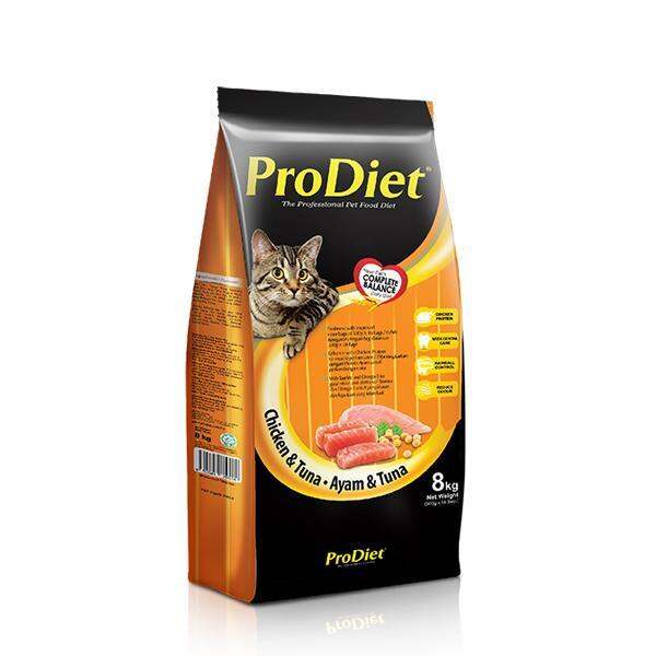 PRODIET CHICKEN TUNA CAT DRY FOOD 8KG | Lazada