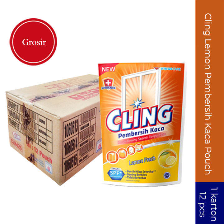 Cling Pembersih Kaca Lemon 425ml 1 carton isi 12 pcs | Lazada Indonesia