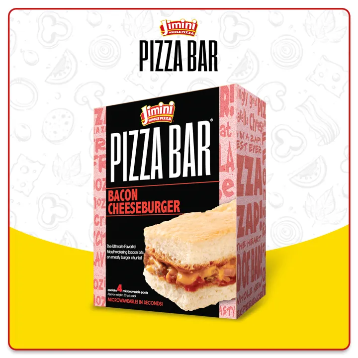 Jimini Pizza Bar Smkt Pack 4’s – Bacon Cheese Burger – Frozen Food ...