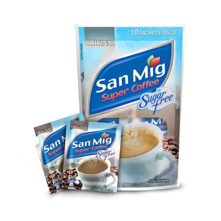 San Miguel Coffee 3 in 1 Sugar Free Original (7gx10) | Lazada PH