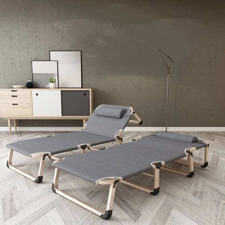 Folding Bed Office Single Nap Easy Reclining Chair Marching Lunch Break ...