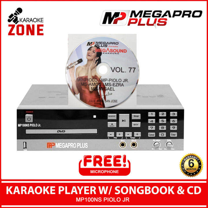 Megapro Plus MP 100NS Piolo Jr / with Volume 77 CD / Free Wired Mic / Megapro Plus Player / Mp ...