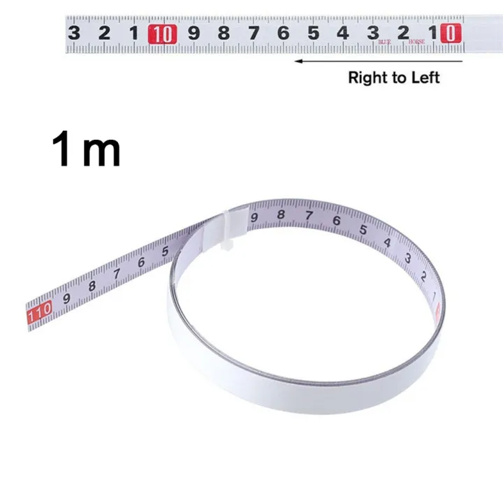 Self Adhesive Tape Measure Metric Ruler 1M/2M For Miter Saw Track ...