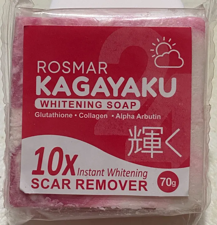 Rosmar Kagayaku Whitening Soap Condesada Scent 10x Instant Whitening