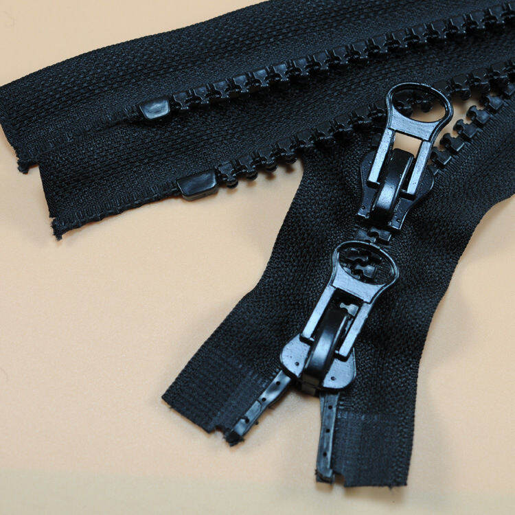 5 # เรซิ่น Double-Headed Open End Zip เสื้อผ้าซิปสำหรับเย็บแจ็คเก็ตถุง ...