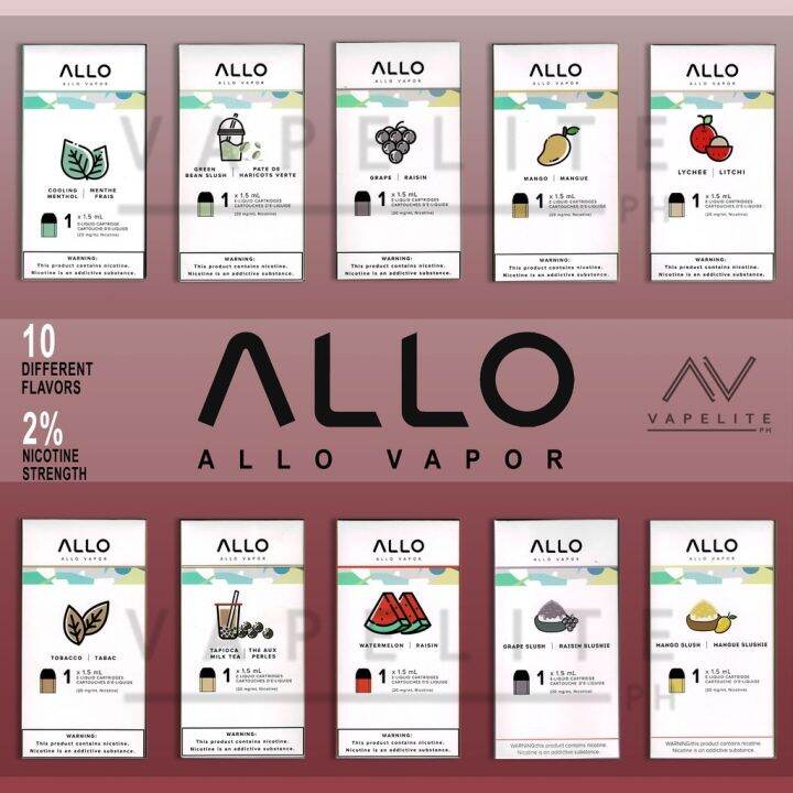 Allo Pods - 2 (10 Flavors to choose from) | Lazada PH