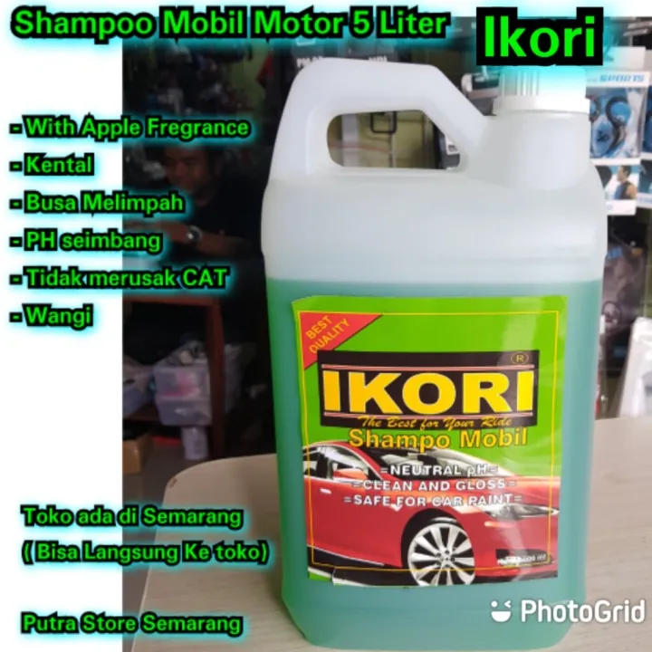 Shampo Mobil Motor 5 Liter Ikori Sampoo Motor Mobil 5 liter | Lazada ...