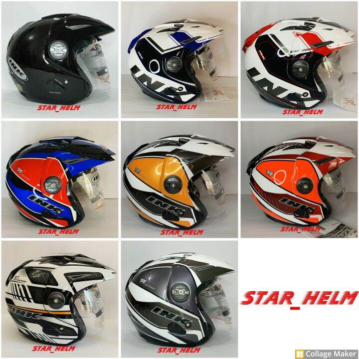 Helm Half Face INK T1 Original 100% | Lazada Indonesia