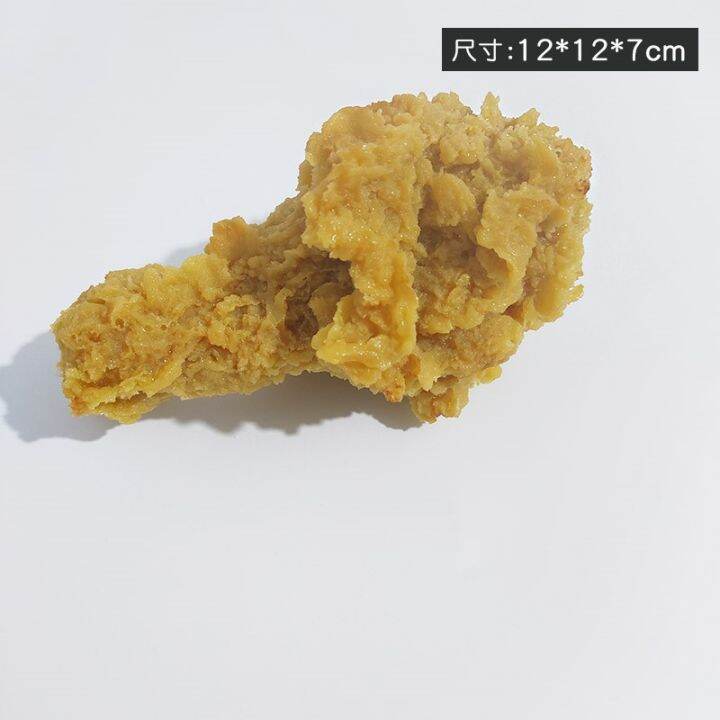 Display fried chicken leg model window KFC fried food chicken cutlet ...