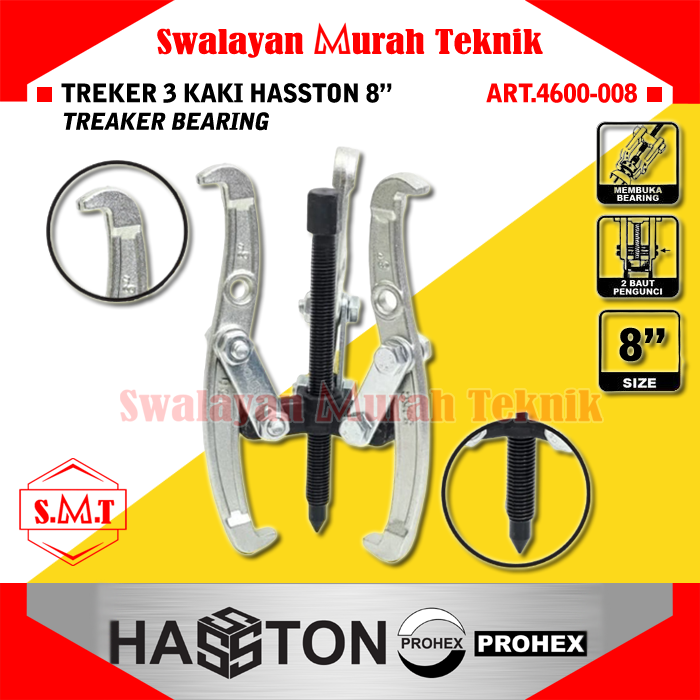 HASSTON 4600-008 Treker 3 Kaki 8" Gear Puller 8 Inch Tracker Bearing ...