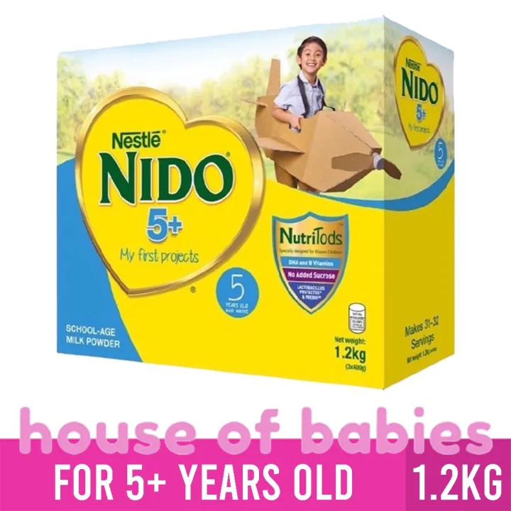 NIDO 5+ 1.2kg Powdered Milk Drink For Children Above 5 Years Old ...