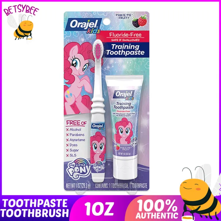 Orajel My Little Pony Fluoride Free Training Toothpaste & Toothbrush ...