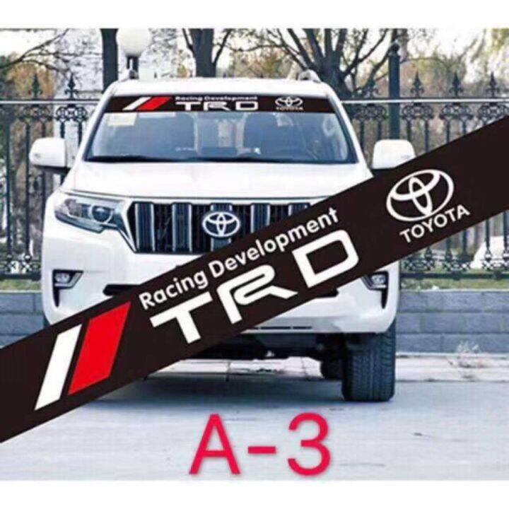TRD TOYOTA windshield sticker A-3 | Lazada PH