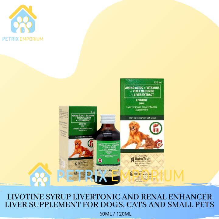 Livotine Syrup LiverTonic and Renal Enhancer Liver Supplement for Dogs ...