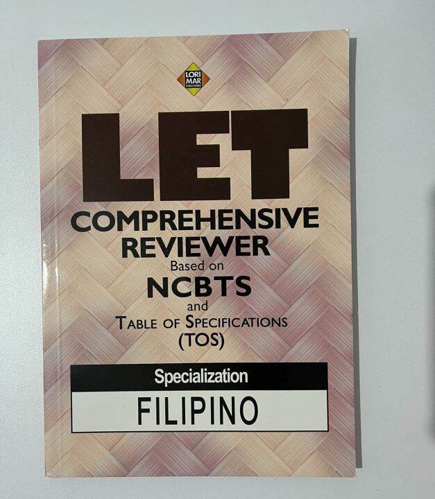 LET COMPREHENSIVE REVIEWER, specialization FILIPINO NCBTS - Brand New ...