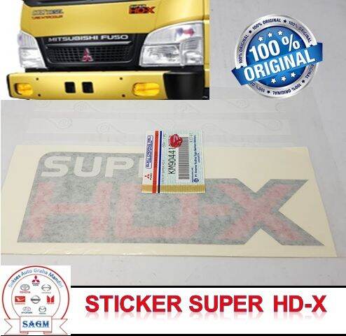 STIKER LOGO TULISAN SUPER HD-X STICKER LABEL CANTER 110PS 125PS 136PS ...