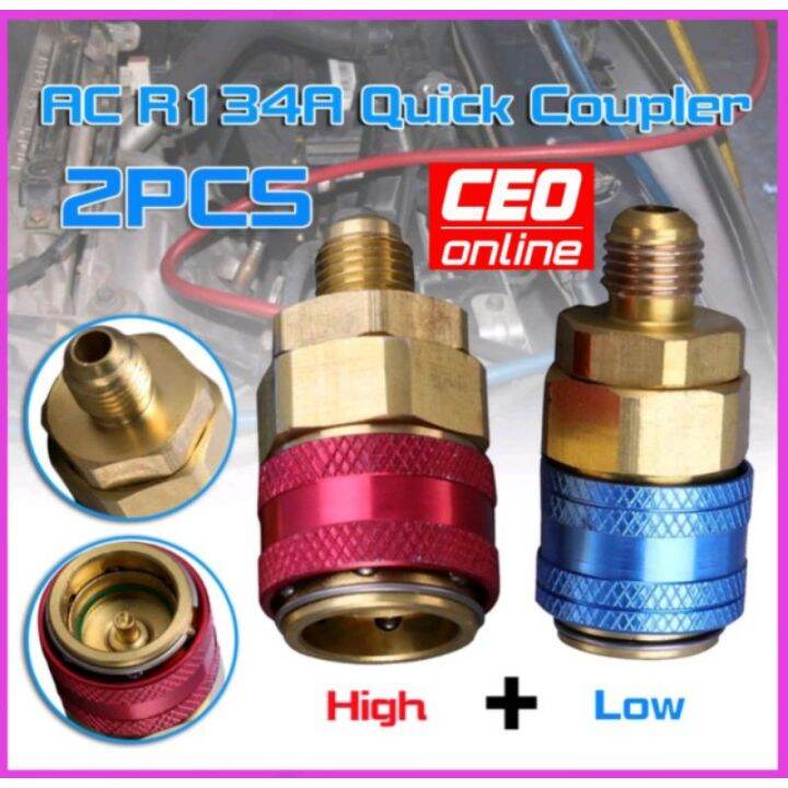 CEO 🇲🇾 R134a Car Adapter 2 Pcs Auto Aircond Freon R134a Refrigerant ...