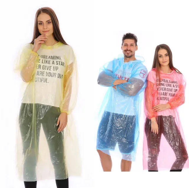 Disposable Raincoat Emergency Travel Waterproof Rain Coat (1pcs ...