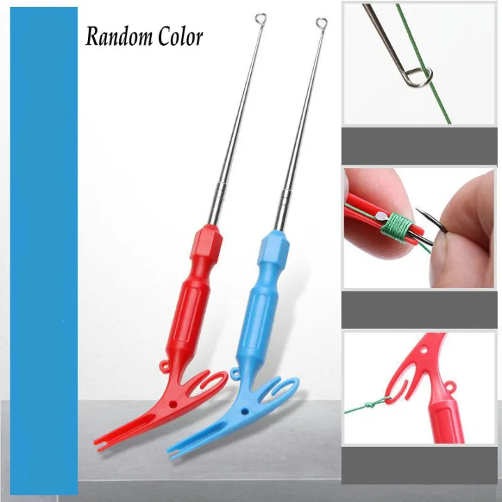 3 in 1 Fishing Tackle Knotter Crochet Knotting Tool Kit Fish Remover ...