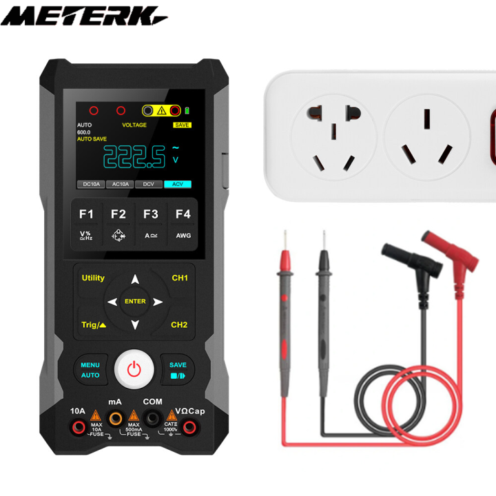 Meterk 3in1 Oscilloscope Multimeter Signal Source 80Mhz Bandwidth ...