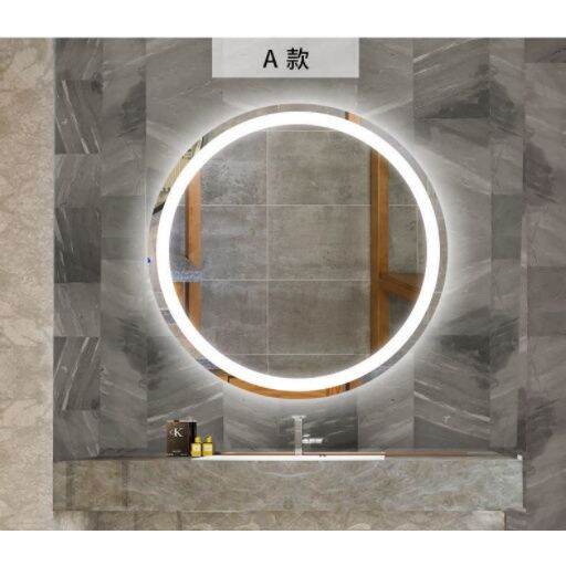 NEW LED Lighting 50CM Mirror Large Modern LED Round Mirror Bathroom ...