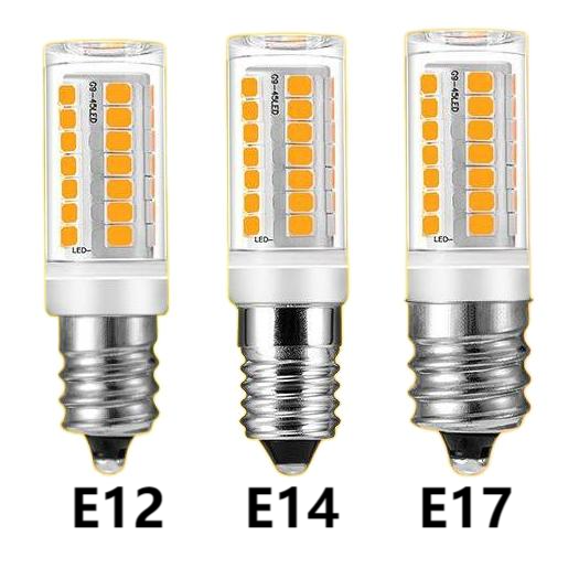 หลอดไฟLED หลอดตู้เย็น หลอดศาลเจ้า 5W ขั้วE12 E14 E17 สีขาว สีวอร์ม วัสดุ เซรามิก พลาสติก กล่อง ...