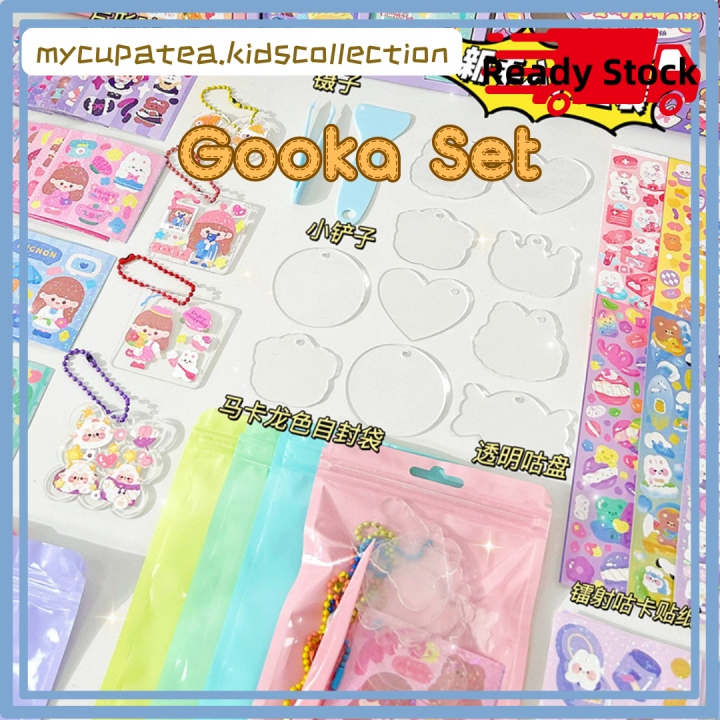 [mycupatea] Kids Cute Goo Card Sticker Set DIY Goo Plate Notebook Goo ...