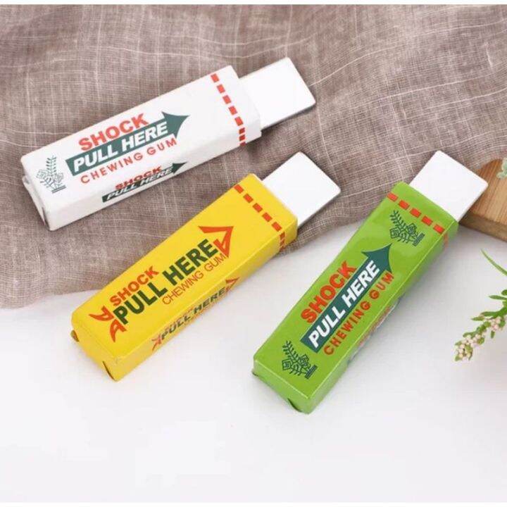 Electric Shock Joke Chewing Gum Pull Head Shocking Toy Gift Gadget ...