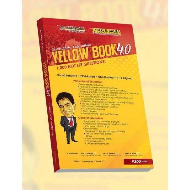 CBRC Yellow Book 4.0 (NEW 2023 edition) LET Reviewer Carl Balita Review ...