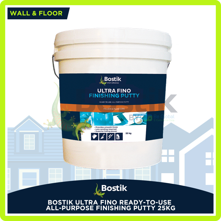 BOSTIK Ultrafino Finishing Putty, Ready-to-Use All Purpose Putty, 25KG ...