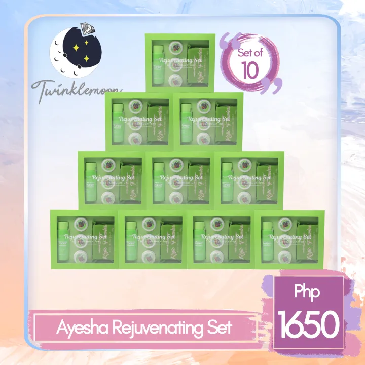 TwinkleMoon Original Ayesha Rejuvenating Set (Mild Set) Reseller Package Set of 10 | Lazada PH