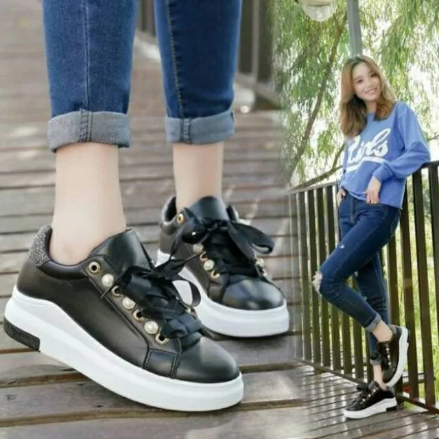 [SELLYSTATION] - YS 205 Sepatu Sneakers Fashion Sekolah Kantor Kerja ...