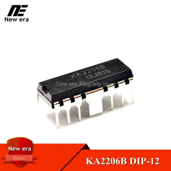 10Pcs KA2206B DIP-12 KA2206 DIP12 Two-channel audio power amplifier New ...
