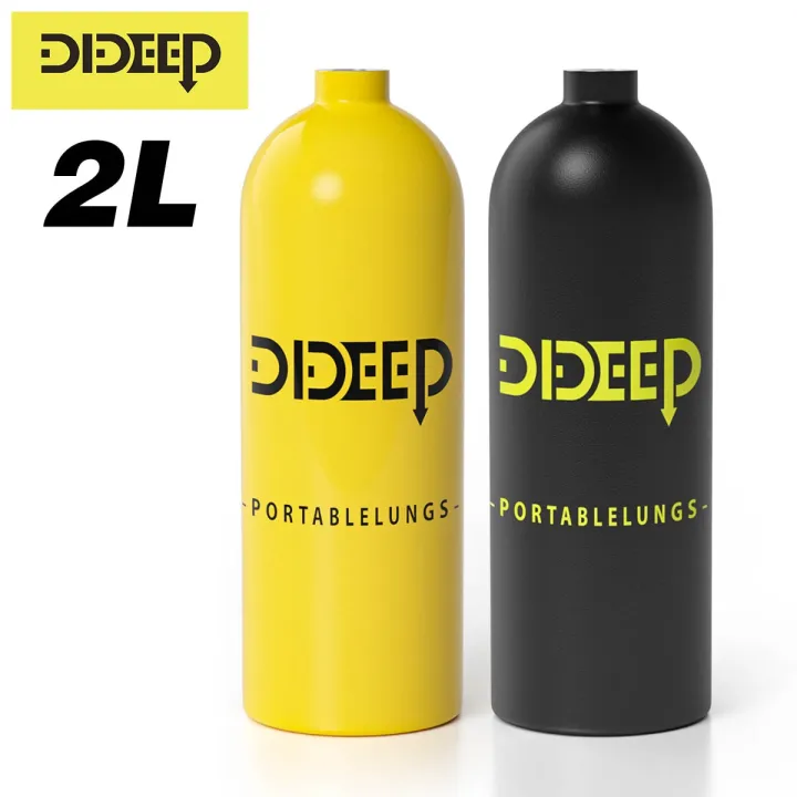 DIDEEP 2L Scuba Diving Cylinder Mini Oxygen Tank Dive Respirator for ...
