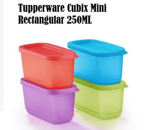 Tupperware Cubix Mini Rectangular 250ML(1PC) | Lazada