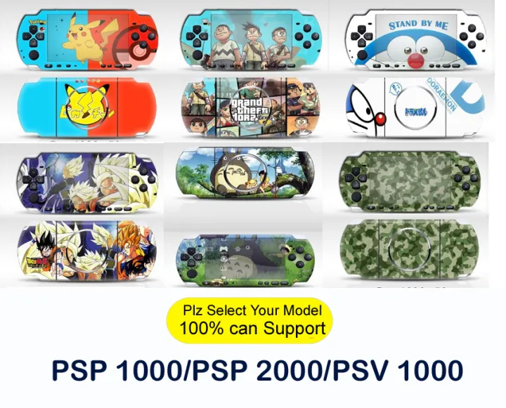 PSP 1000 / PSP 2000 / PSV 1000 - 2pcs/pk Read & Front Skin Decal ...
