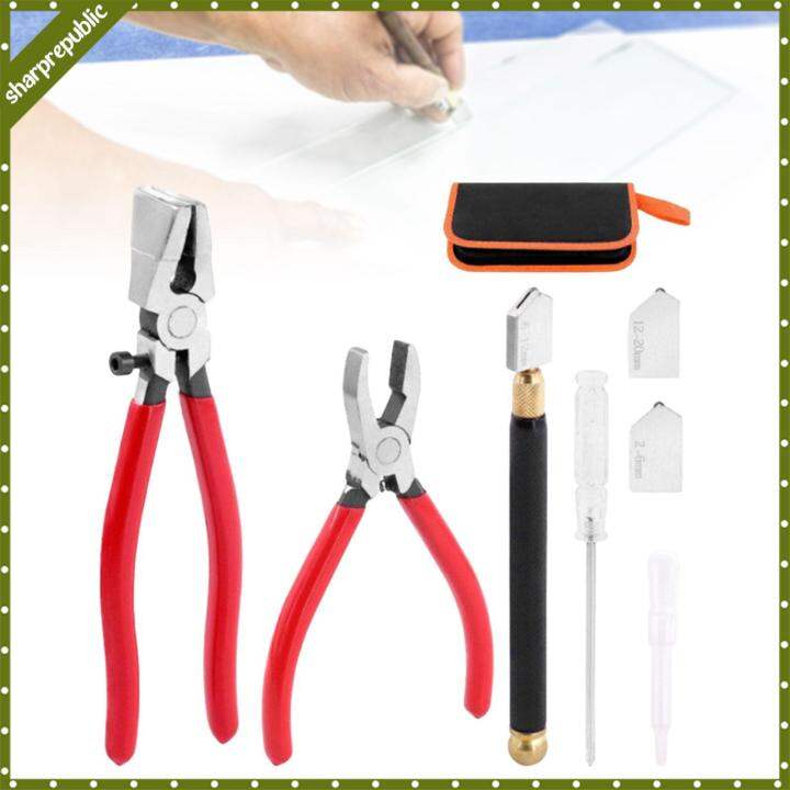 sharprepublic Glass Cutter Kits Professional Oil Dropper for Mosaics ...