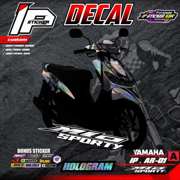 (cod) decal MIO SPORTY(flex box) - sticker decal variasi full body list ...
