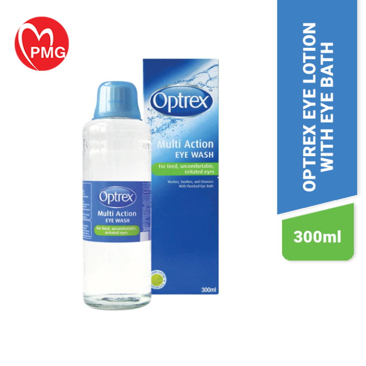 [PMG PHARMACY] Optrex Eye Lotion With Eye Bath 300ml | Lazada