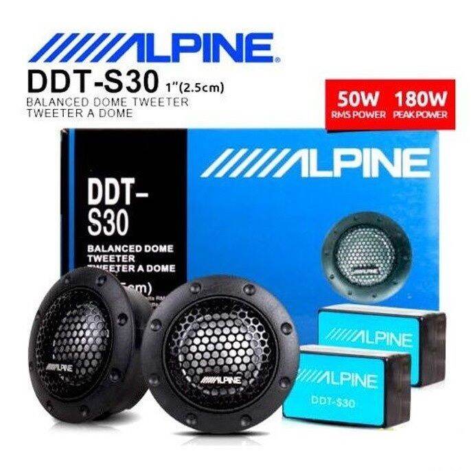 Alpine DDT S30 Car Stereo Speakers Music Soft Dome Balanced Car ...