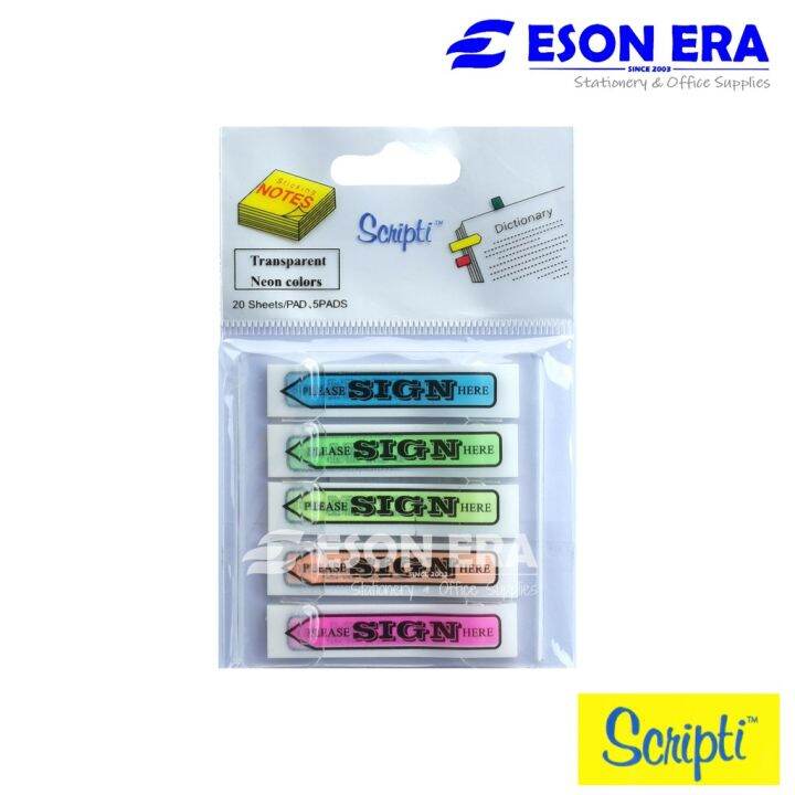 Scripti Stick-on Notes "PLEASE SIGN HERE" 45624 Stiker Tanda | Lazada